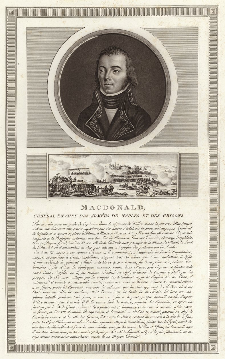 Portrait of Jacques MacDonald, duke of Taranto
